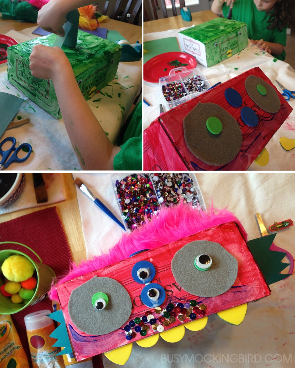 Cardboard Monsters | busy mockingbird