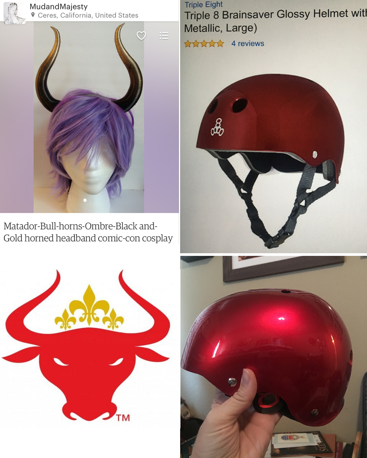 Bull Helmet | busy mockingbird