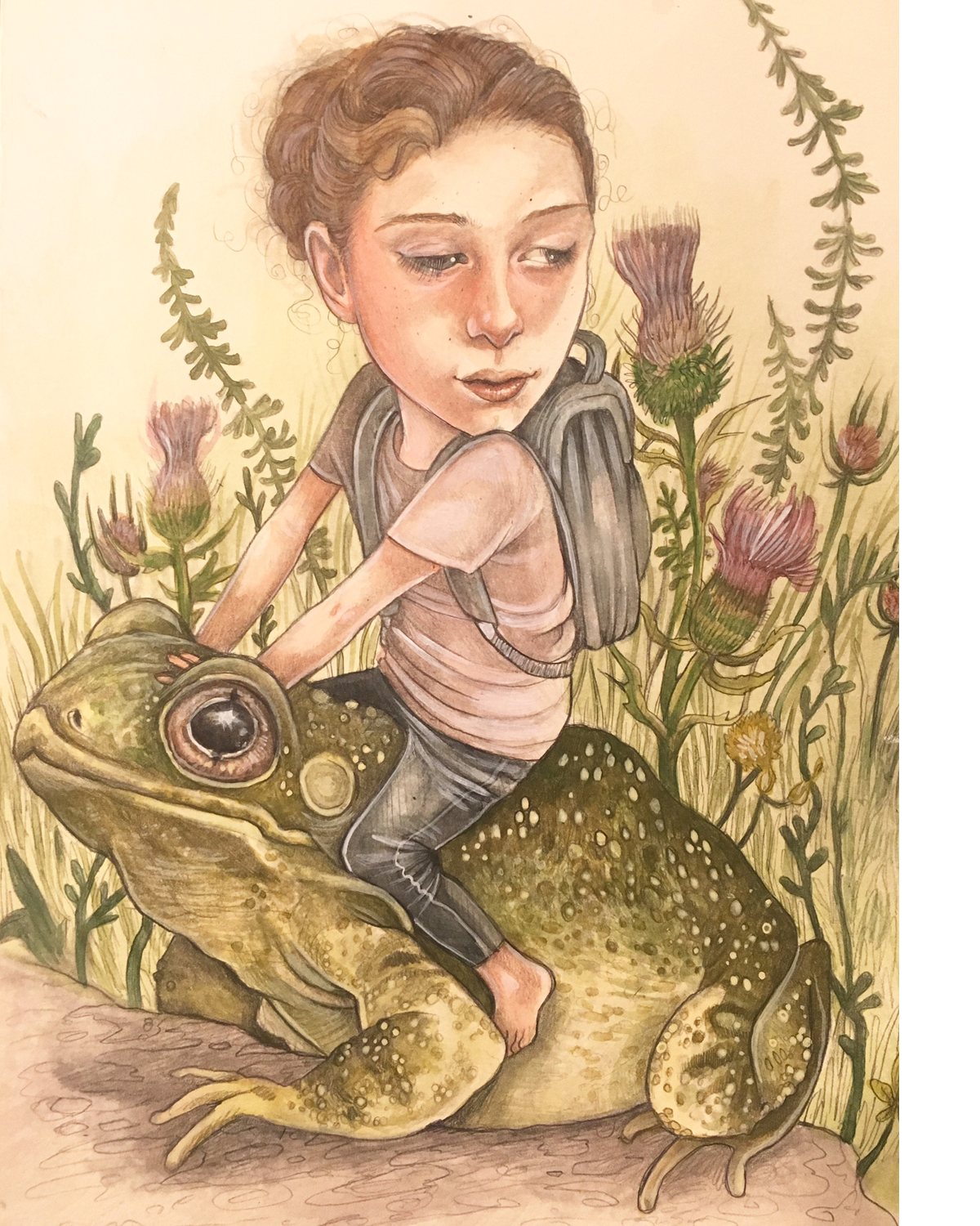 Frog Rider | busy mockingbird